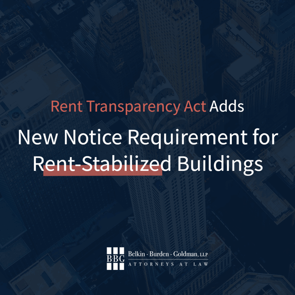 Owners Must Post Rent Stabilization Notices Under NYC Law