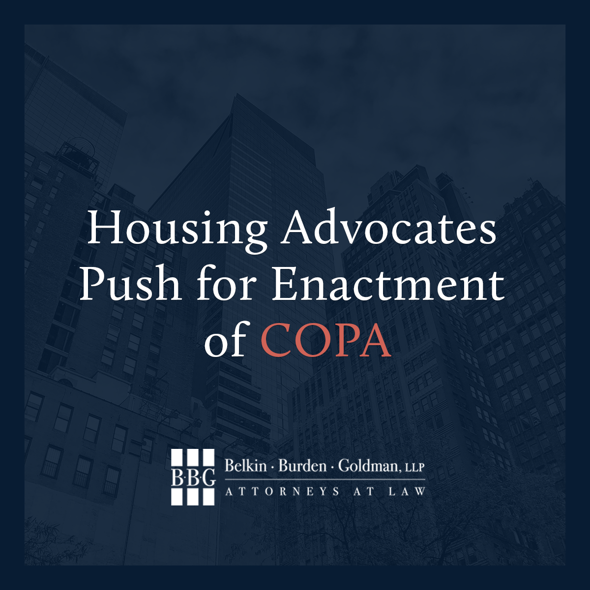 Housing Advocates Push for New York COPA Bill to Expand Affordable Housing